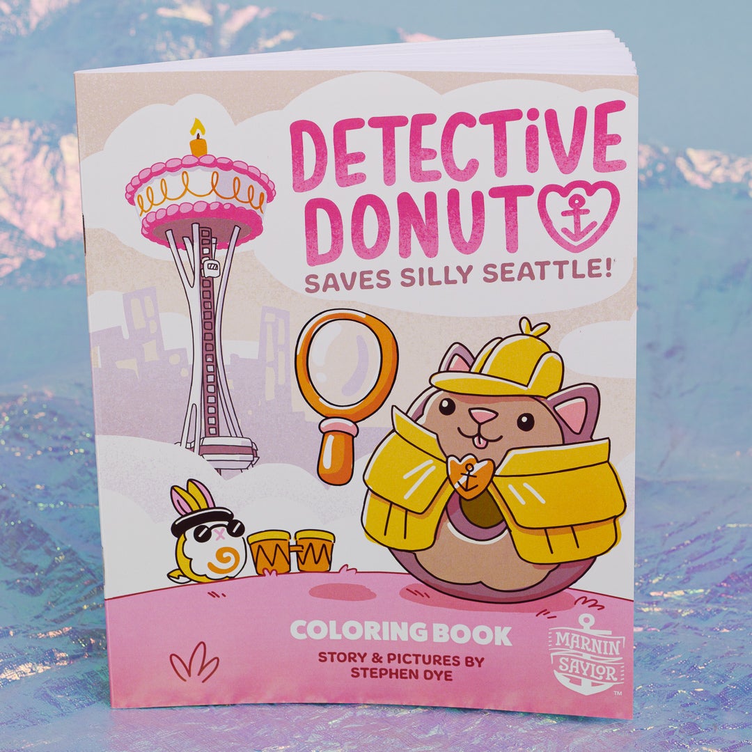 Detective Donut Coloring Book | Fun & Creative Activity | MarninSaylor ...